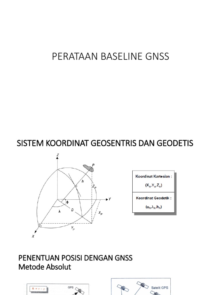 Perataan Baseline GNSS | PDF