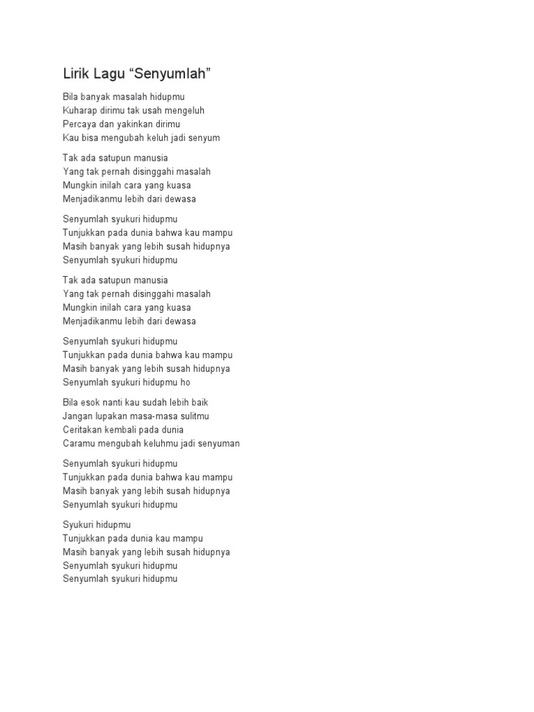 Lirik Lagu | PDF