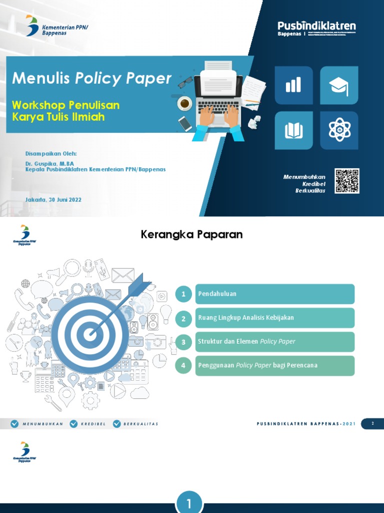 Struktur dan Penulisan Policy Paper Bappenas | PDF