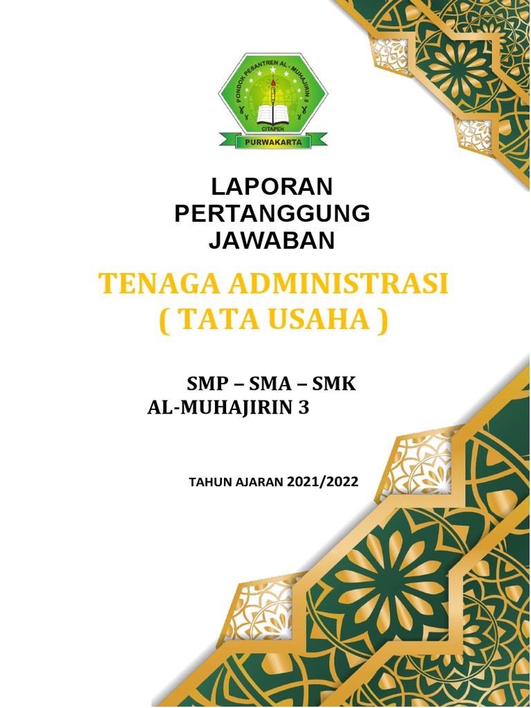 Program Kerja Tata Usaha Al Muhajirin 3 Pdf