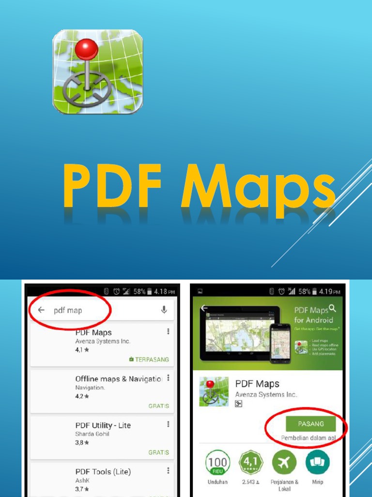 Penggunaan PDF MAP Atau AVENZA Versi LAMA | PDF