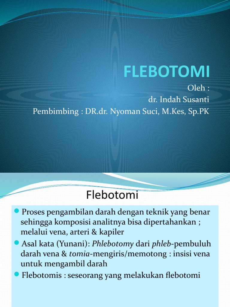 FLEBOTOMY | PDF
