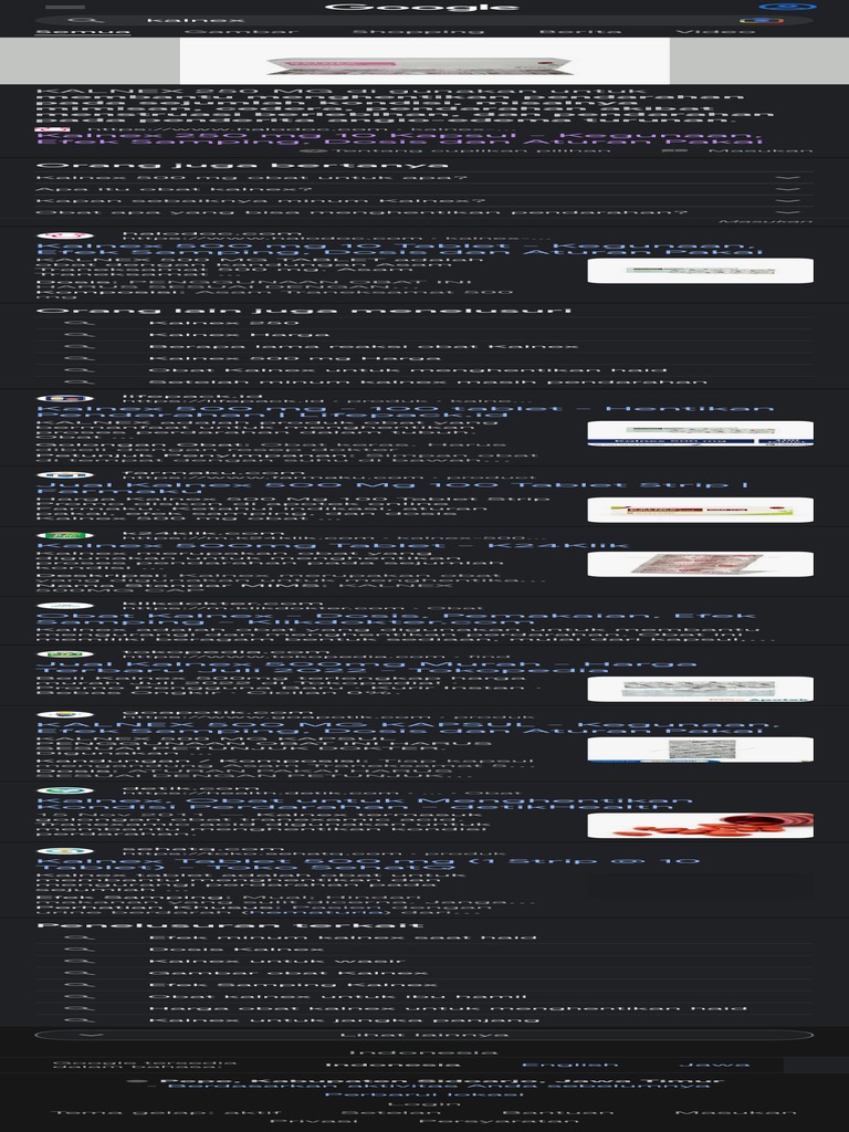 Informasi Obat Kalnex untuk Haid | PDF | Pengembangan Diri | Sains ...