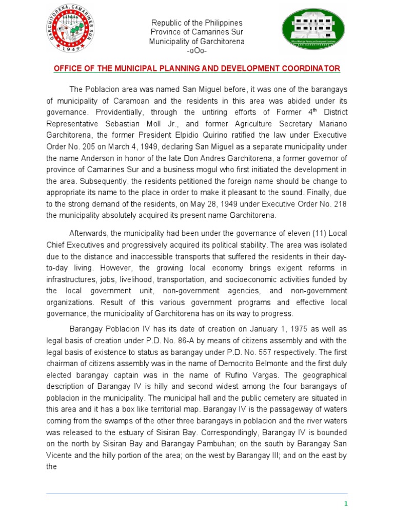 Narrative Report (Barangay Iv) | PDF | Justice | Crime & Violence