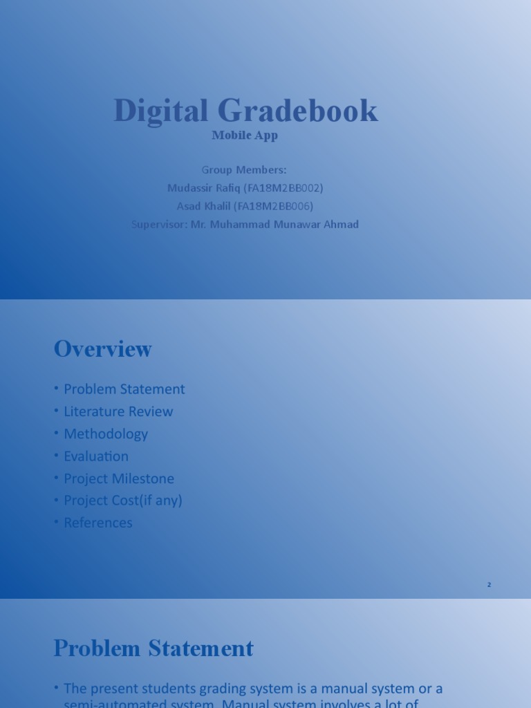 A Mobile Gradebook App: Developing a Secure and User-Friendly Digital ...