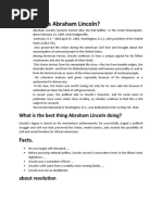 Abraham Lincoln True/False Quiz | PDF