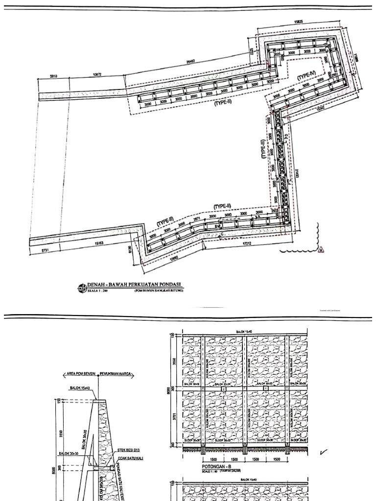 Gambar Kerja Turap | PDF