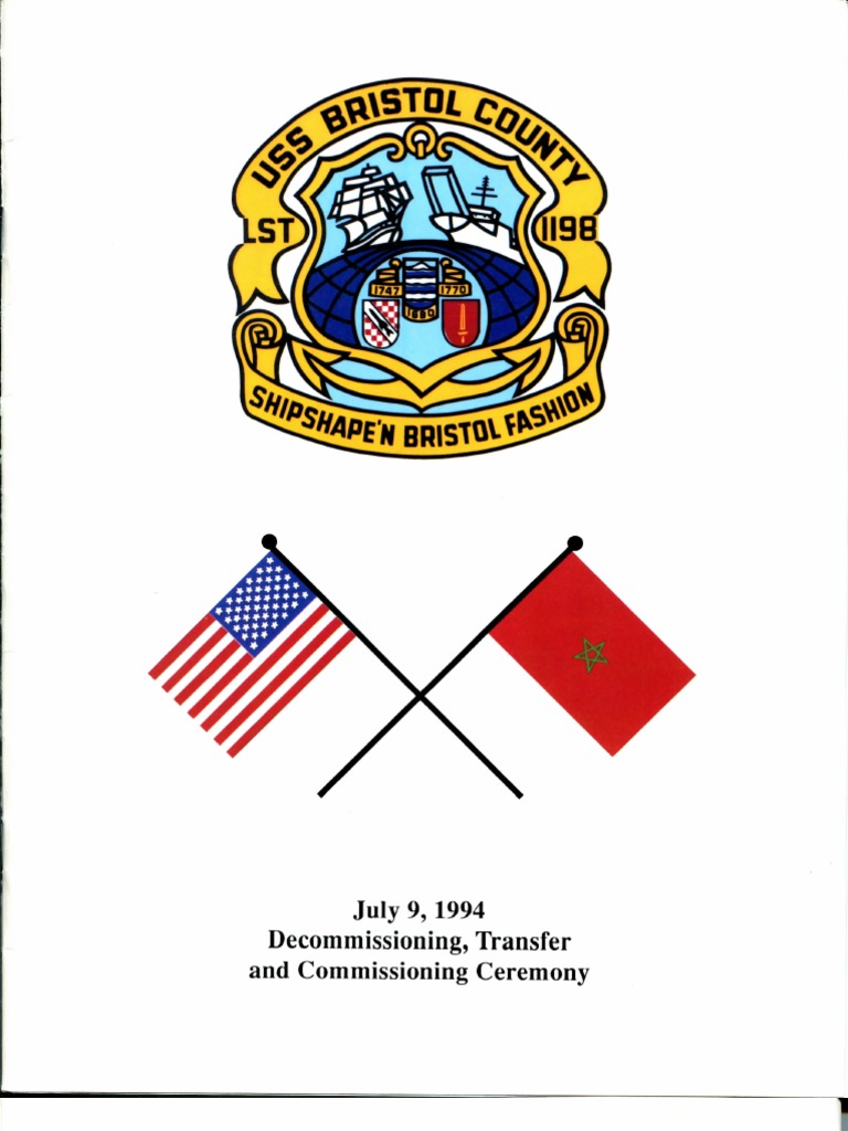 LST-1198 Decom & Xfrto Morroco 7-9-84 | PDF | United States Navy | Navies
