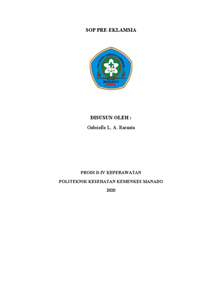 Sop Pre-Eklamsia | PDF | Kesehatan Holistik
