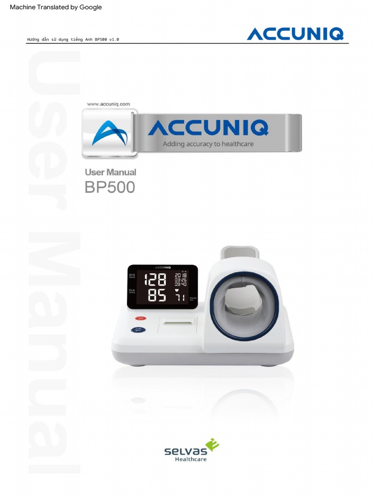 BP500 - English Manual v1.0 | PDF