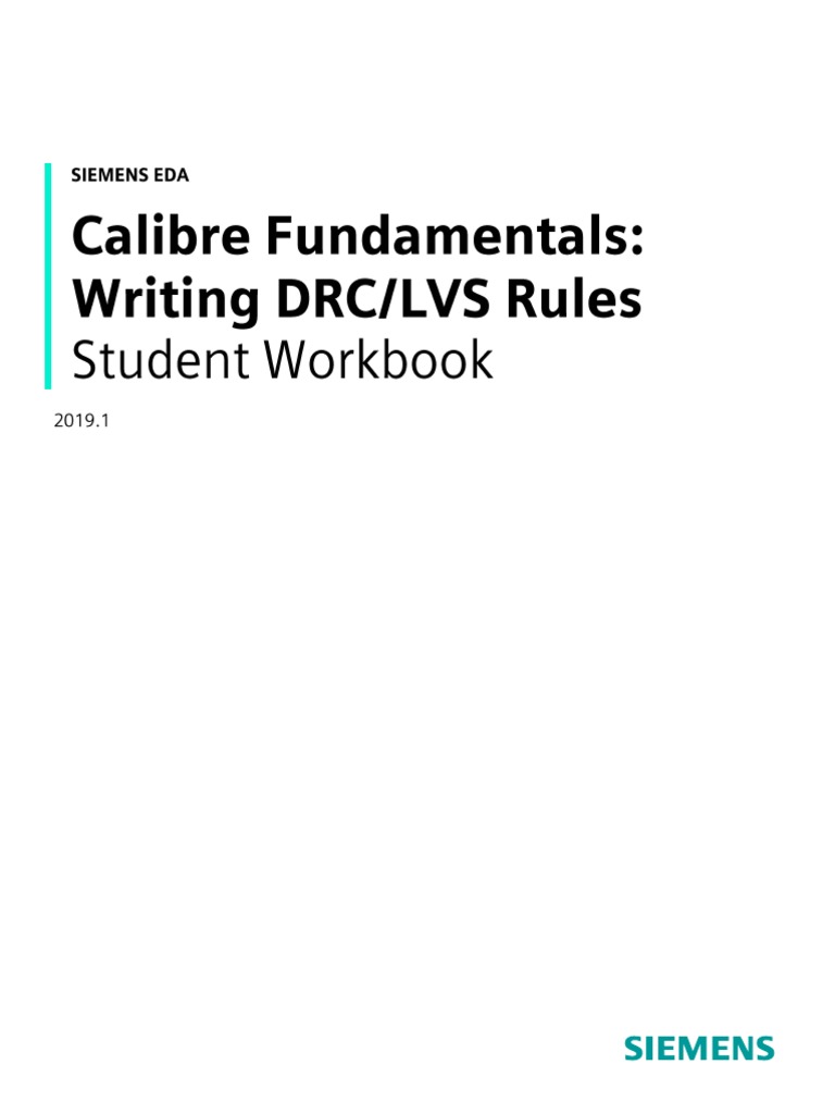 Calibre Fundamentals Writing DRC Lvs Rules 058450 | PDF | License ...
