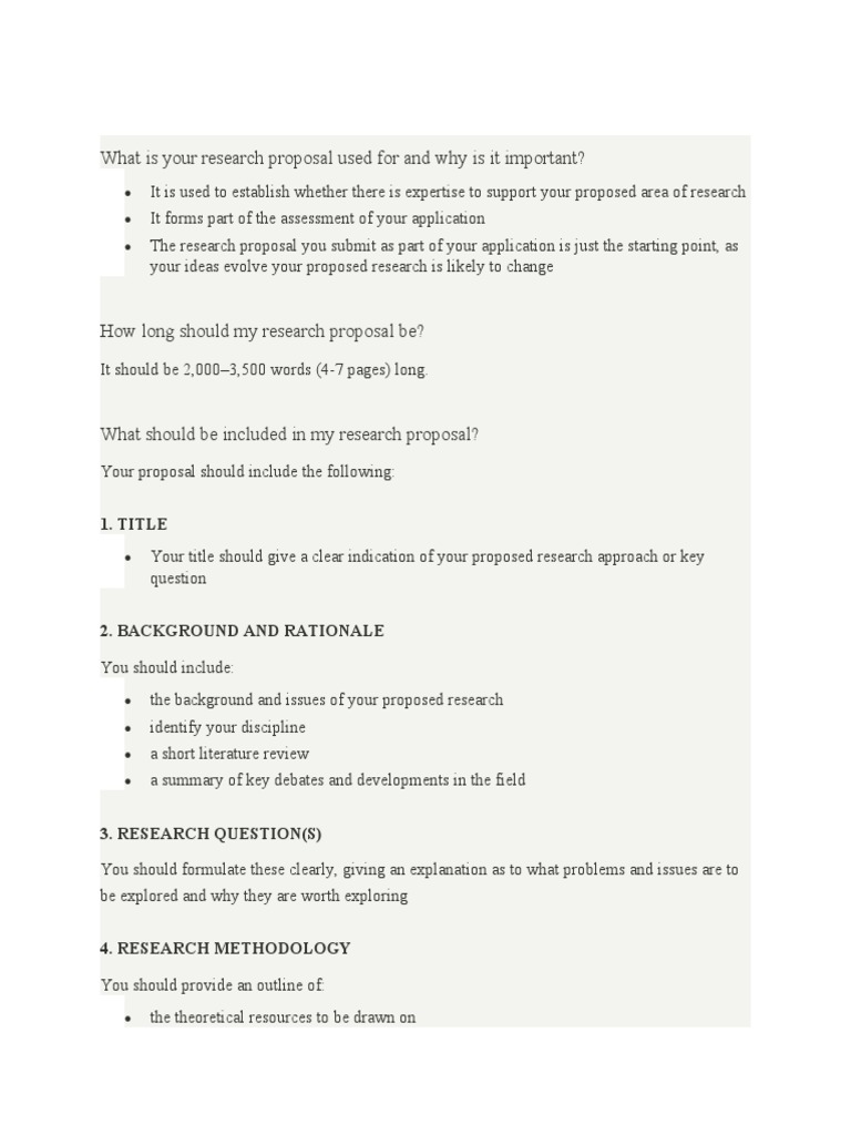 What Is Your Research Proposal Used For and Why Is It Important | PDF | Art