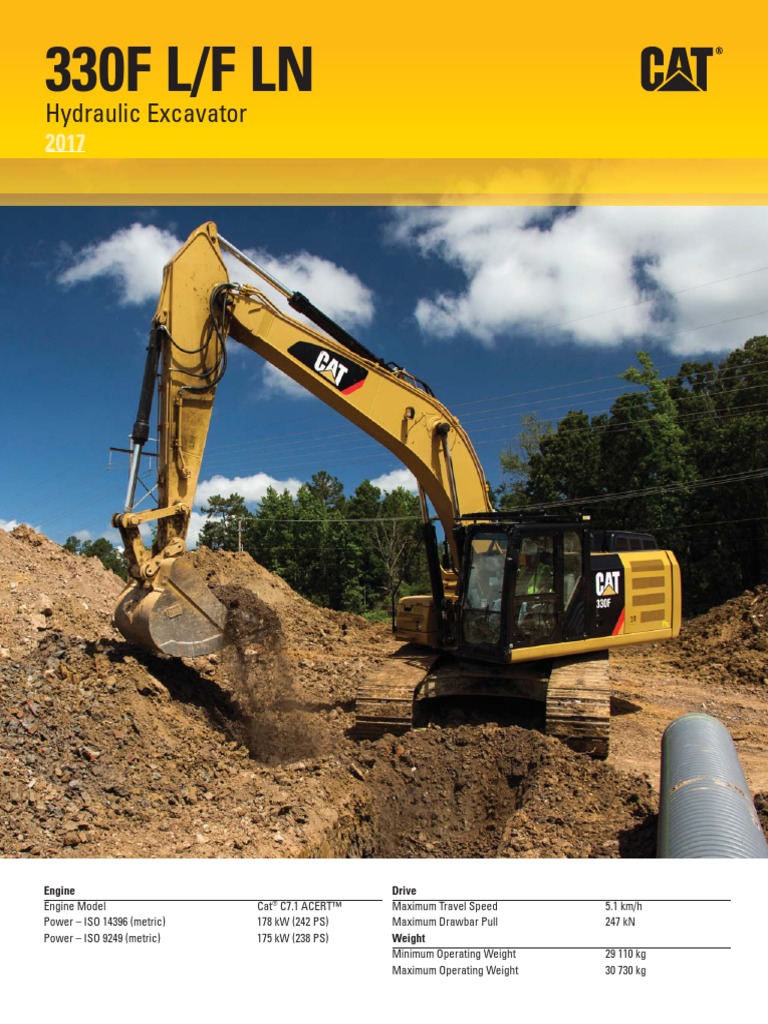 330F L/F LN: Hydraulic Excavator | PDF | Biodiesel | Engines