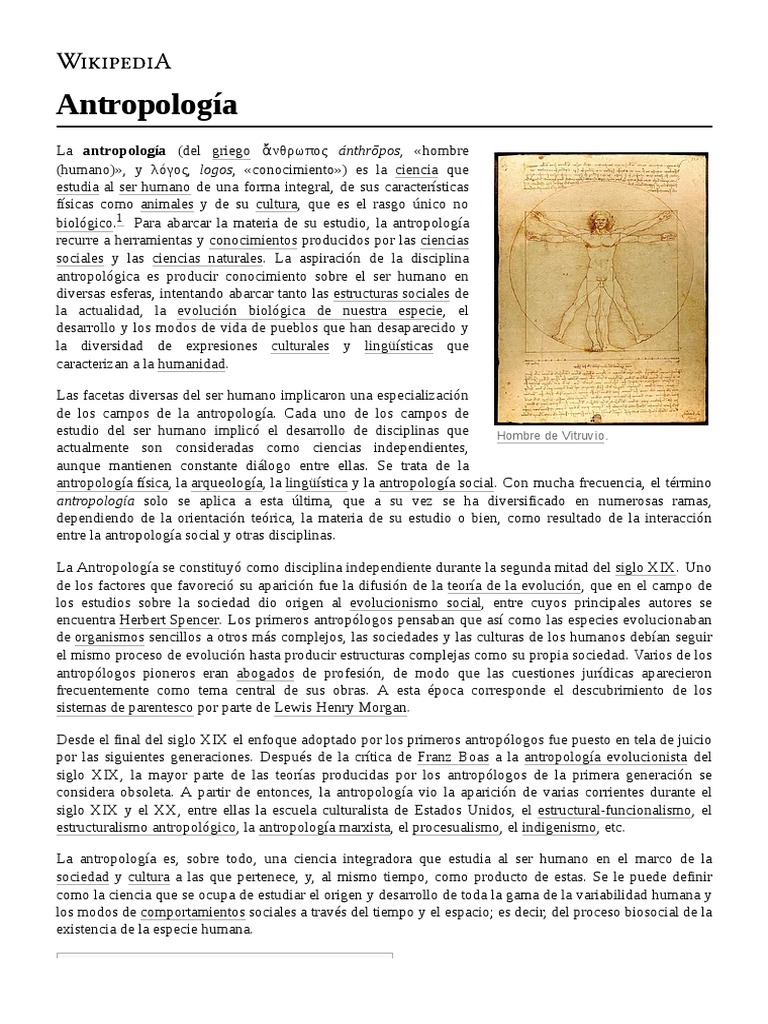 Antropología 1 | PDF | Antropología | Lingüística