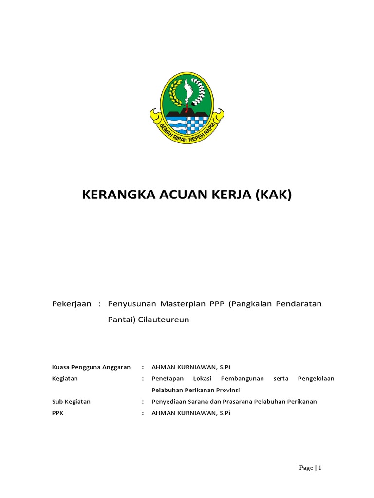 Kak Masterplan PPP Cilauteureun Edit | PDF