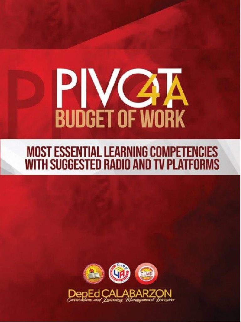 PIVOT 4A BOW With MELCs With Suggested Platforms | PDF | Word ...