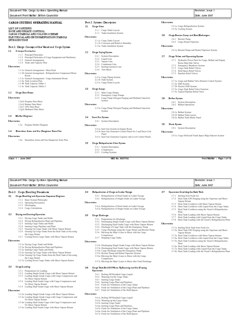 LPG Tanker BRITISH COUNCILLOR IMO 9307762 - Cargo Systems Operating ...