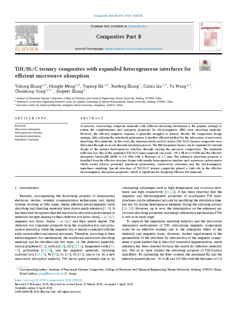 Composites Part B | PDF | Dielectric | Nanocomposite