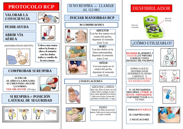 Triptico Taller - 2 | PDF | Reanimación cardiopulmonar | Tratamientos médicos