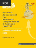 KAMP NASTA 2022 Exam Details | PDF | Science | Mathematics