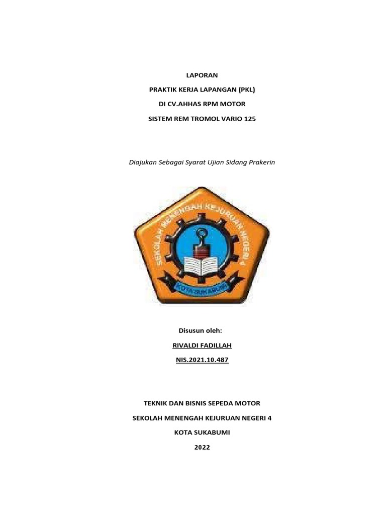 Laporan CV. RPM MOTOR Rivaldi | PDF