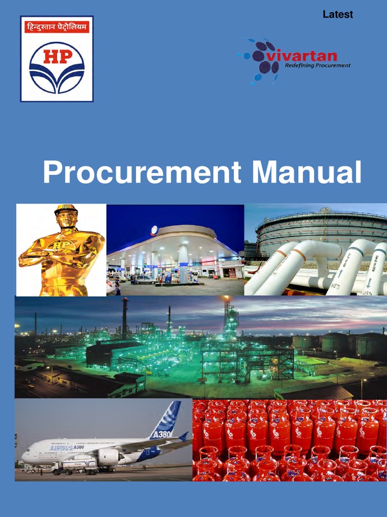 HPCL Procurement Manual New | PDF | Procurement | Oil Refinery
