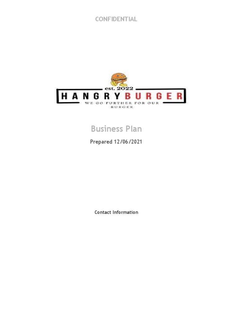 Business Plan Burger | PDF | Hamburgers | Insurance