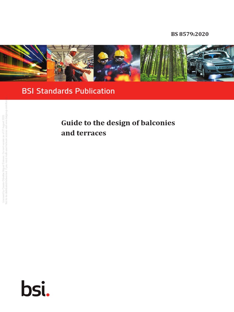 BS 8579-2020 Guide To The Design of Balconies and Terraces | PDF ...