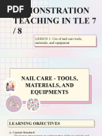 Detailed Lesson Plan in Beauty Care (Nail Care) Services Grade VIII ...