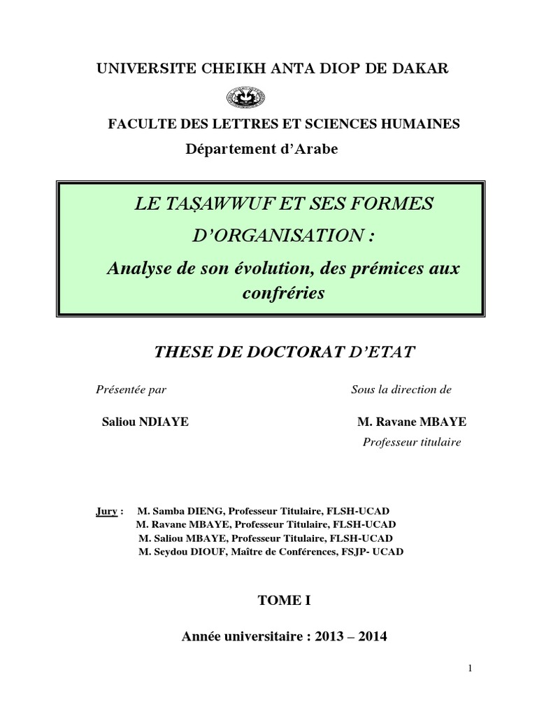 Le Tasawwuf Et Ses Formes Dorganisation | PDF | Soufisme | Mahomet