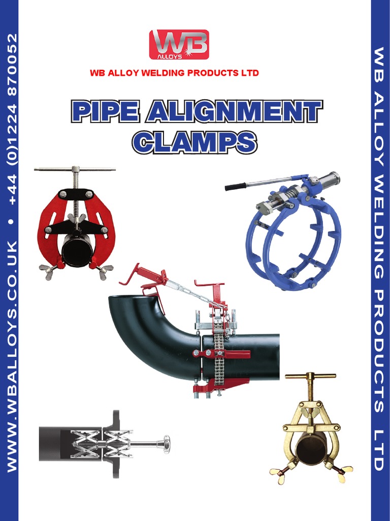 Pipe Alignment Clamps Brochure | PDF | Pipe (Fluid Conveyance) | Screw