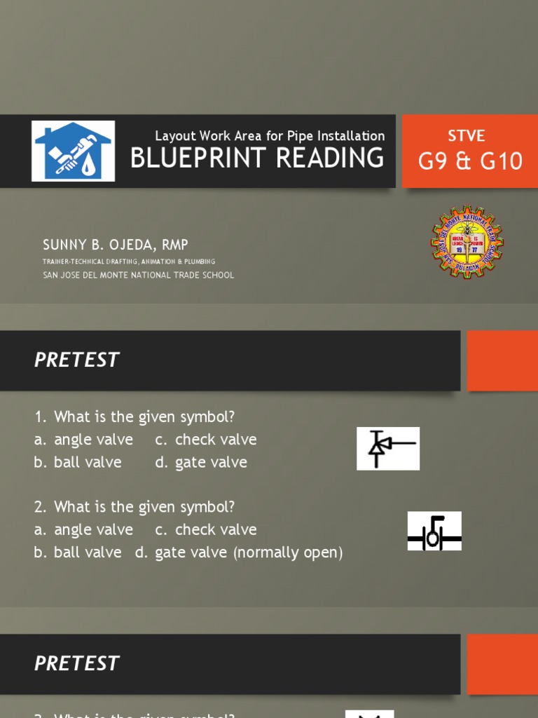 Blueprint Reading: Layout Work Area For Pipe Installation | PDF | Valve ...