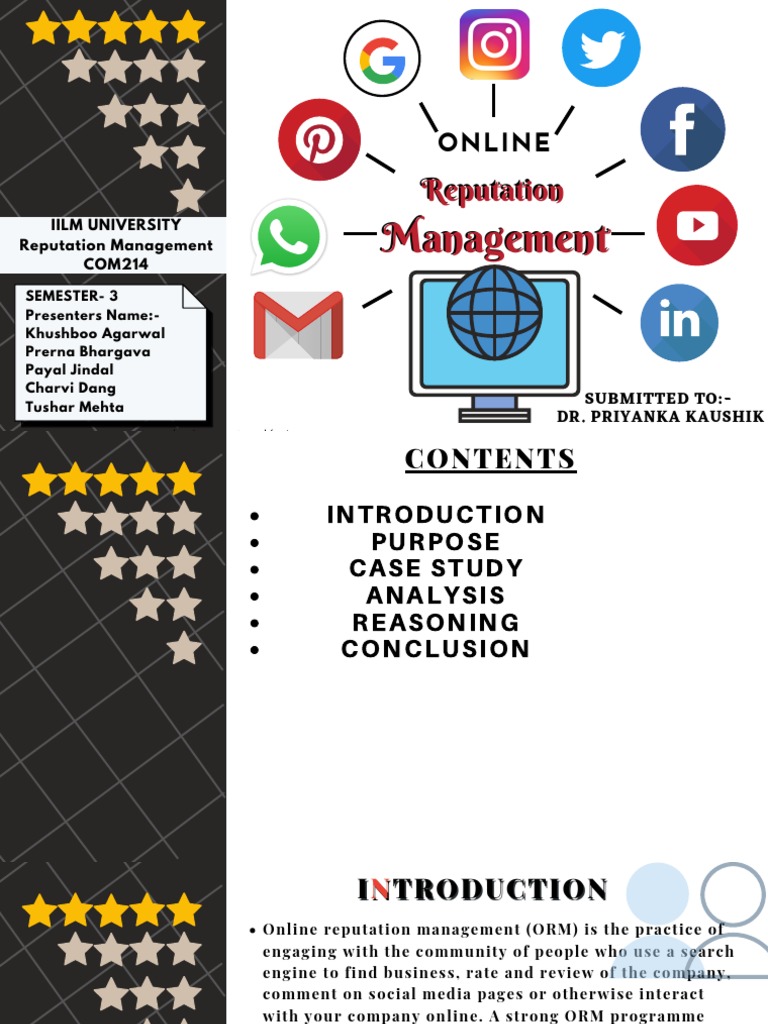 Online Reputation Management Insights | PDF | Social Science