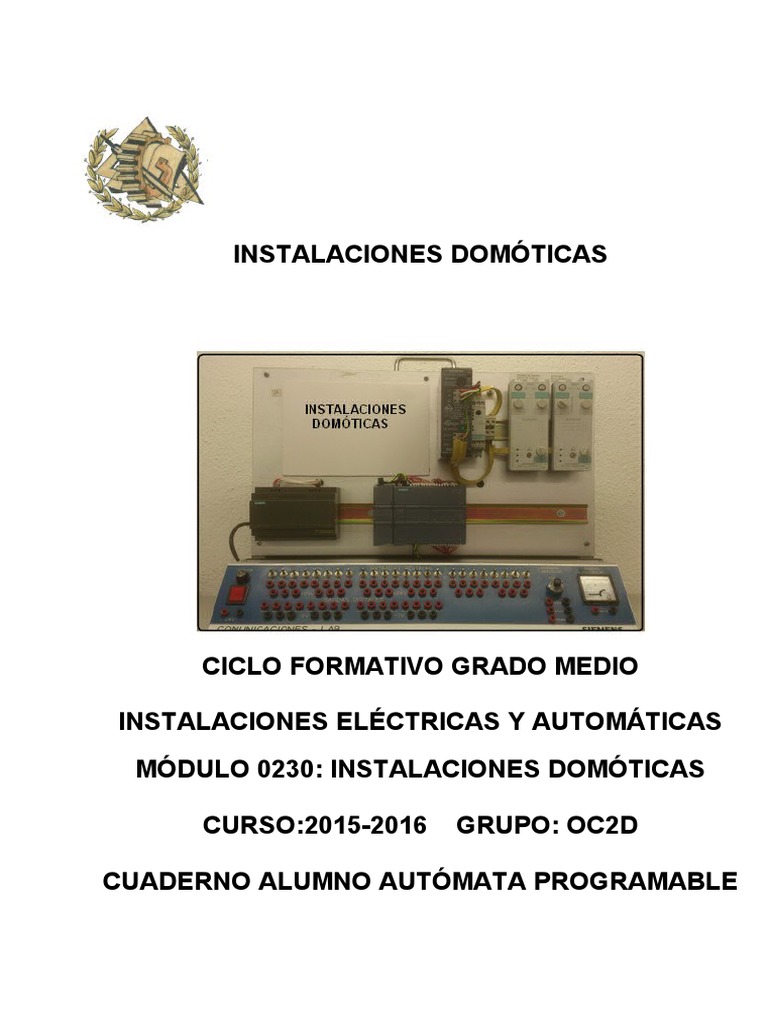 Sistema domótico controlado por autómata programable SIMATIC S7-1200 | PDF | Poco | Horario de ...