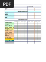 OPP Fitness Log | PDF | Physical Fitness