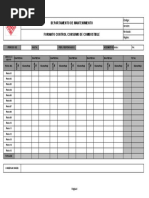 Formato de Control de Combustible de Vehiculos | PDF