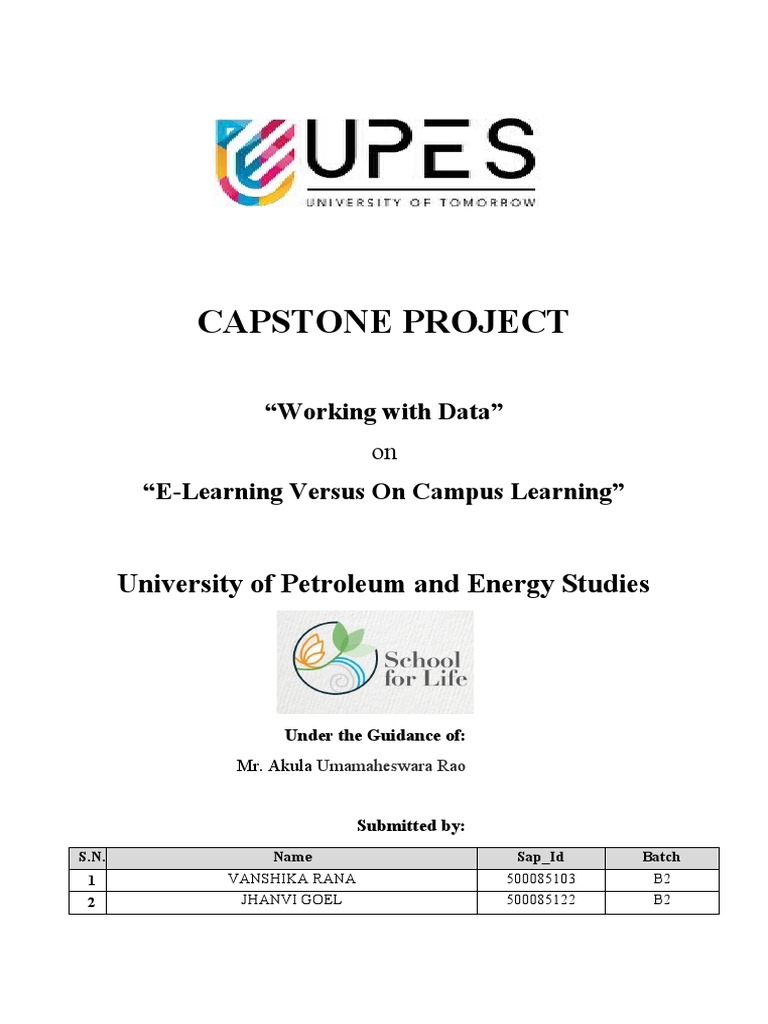Capstone Project WWD | PDF | Educational Technology | Learning