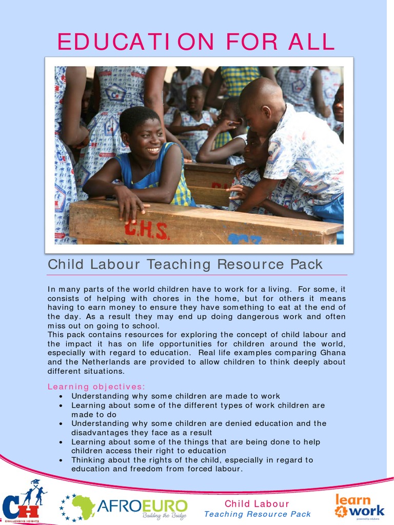 Child Labour Teaching Pack 1 1 | PDF | Human Trafficking | Child Labour