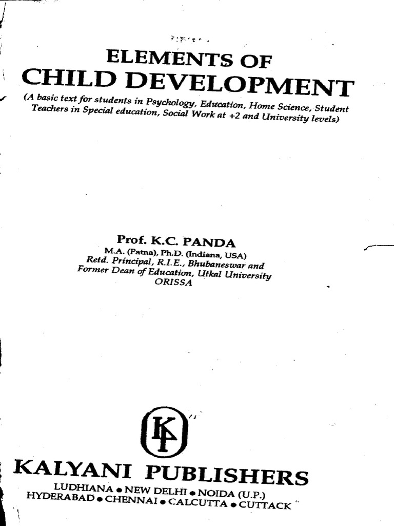 Elements of Child Development | PDF | Developmental Psychology | Psychology