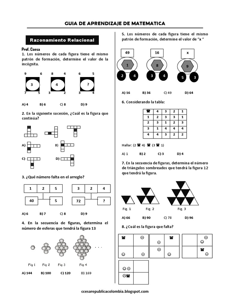 Problemas Propuestos de Razonamiento Matematico Ccesa007 | PDF ...