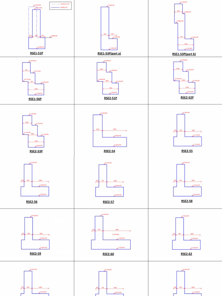 Zone 1&2 SB Foundation (Section Plan On Scale) | PDF