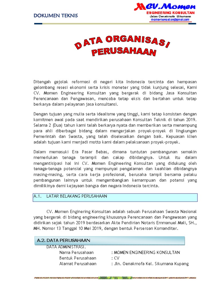 Pengalaman Perusahaan | PDF