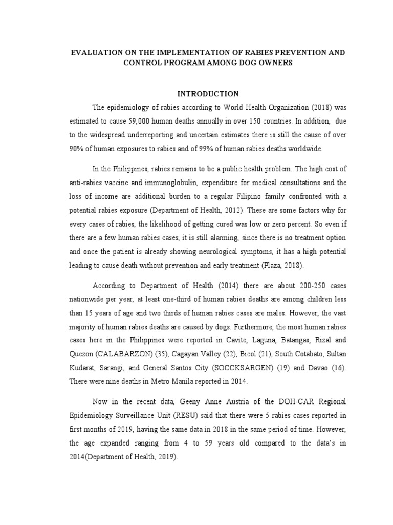 Research Rabies Prevention 1 | PDF | Rabies | Survey Methodology