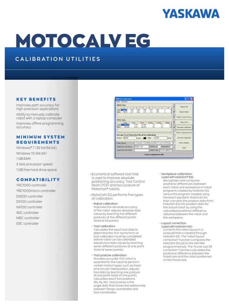 Motocalv Eg: Calibration Utilities | PDF | Calibration | Robot