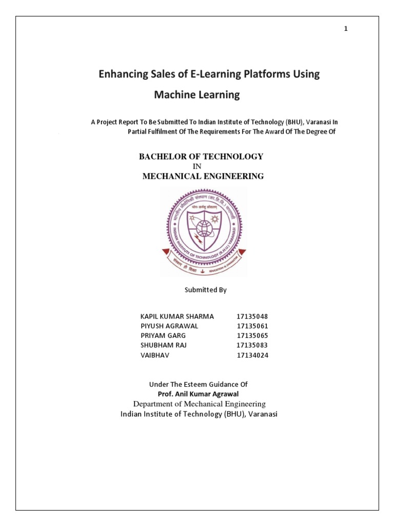 BTP Report Final 1 | PDF | Principal Component Analysis | Machine Learning