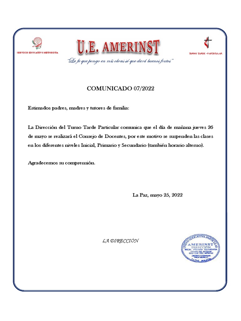 Comunicado 7 PPFF | PDF