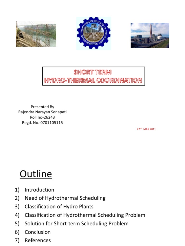 Short Term Hydro Thermal Scheduling | PDF | Hydroelectricity ...