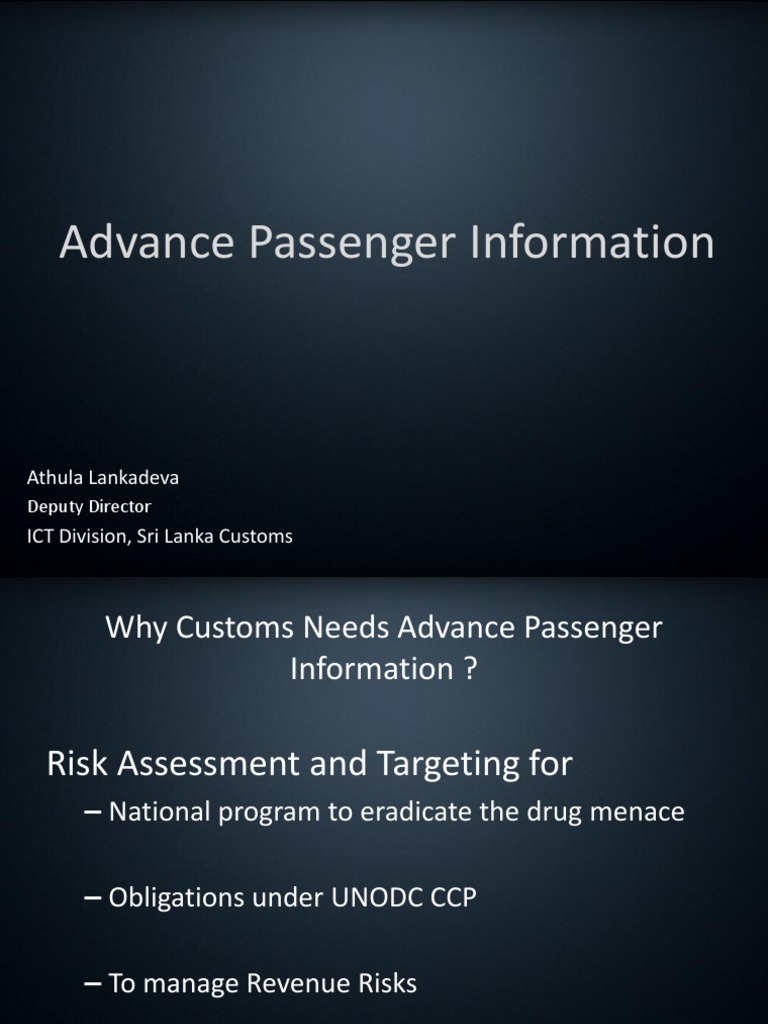 Advance Passenger Information | PDF | Computer File | Directory (Computing)