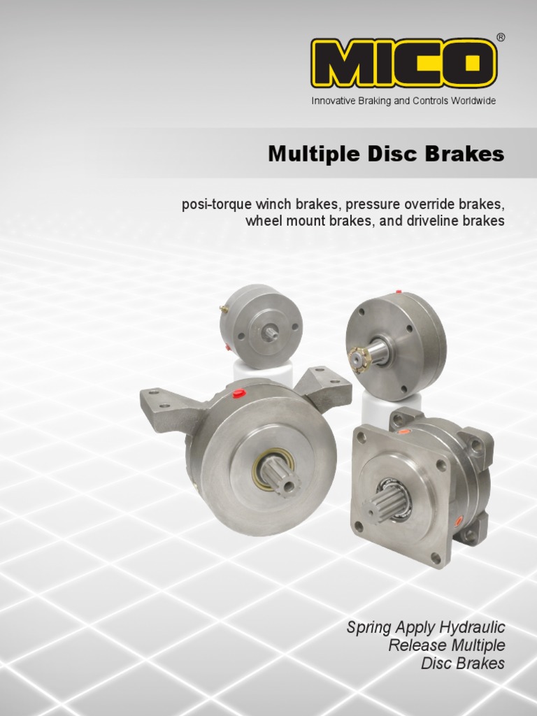 Multiple Disc Brakes: Posi-Torque Winch Brakes, Pressure Override ...