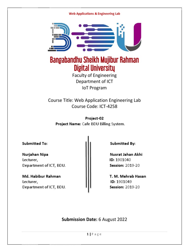 Café Billing System Project Report | PDF | Ajax (Programming) | World ...